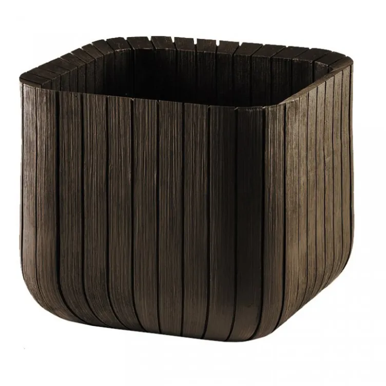 Saksija Cube Planter M braon