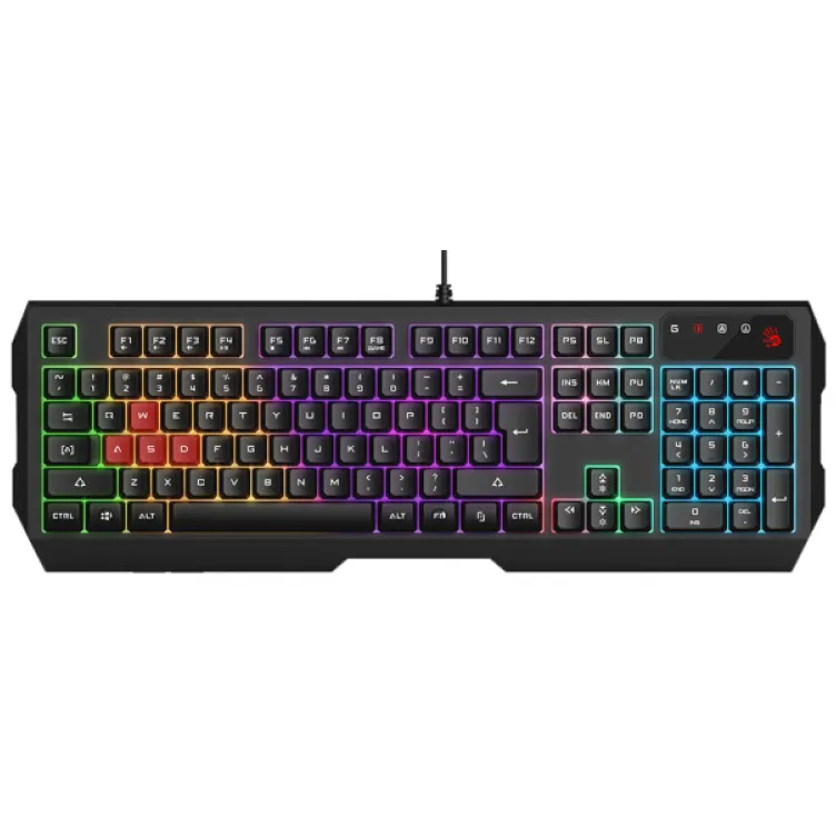A4-B135N A4Tech Bloody Gejmerska svetleca tastatura(NEON LED), black, USB, US layout