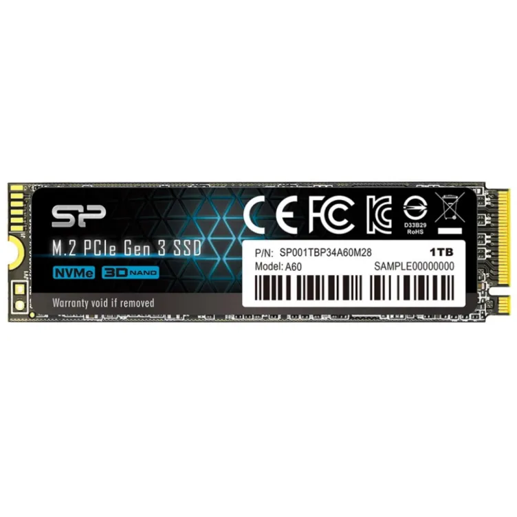 Silicon Power 256GB SP256GBP34A60M28, PCIe Gen3 x4, NVMe, M.2 2280, 2200/1600 MB/s ssd hard disk