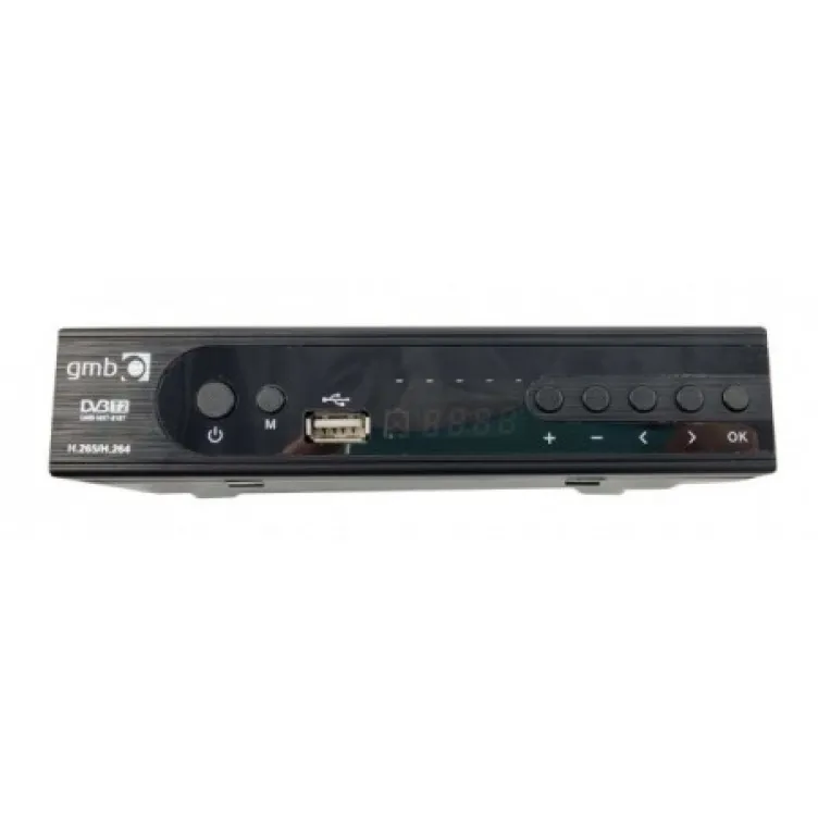 Gembird GMB-MAT-818T **DVB-T2 set top box USB/HDMI/Scart/RF-out, PVR,Full HD, H265, hdmi-kabl