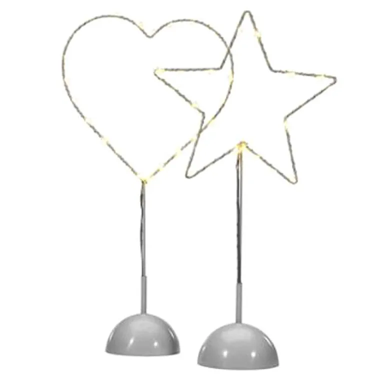 Dekoracija Star-heart LED