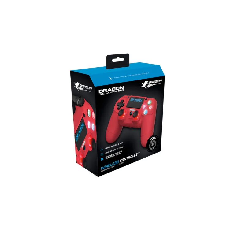 PS4 Dragon Shock 4 Wireless Controller Red