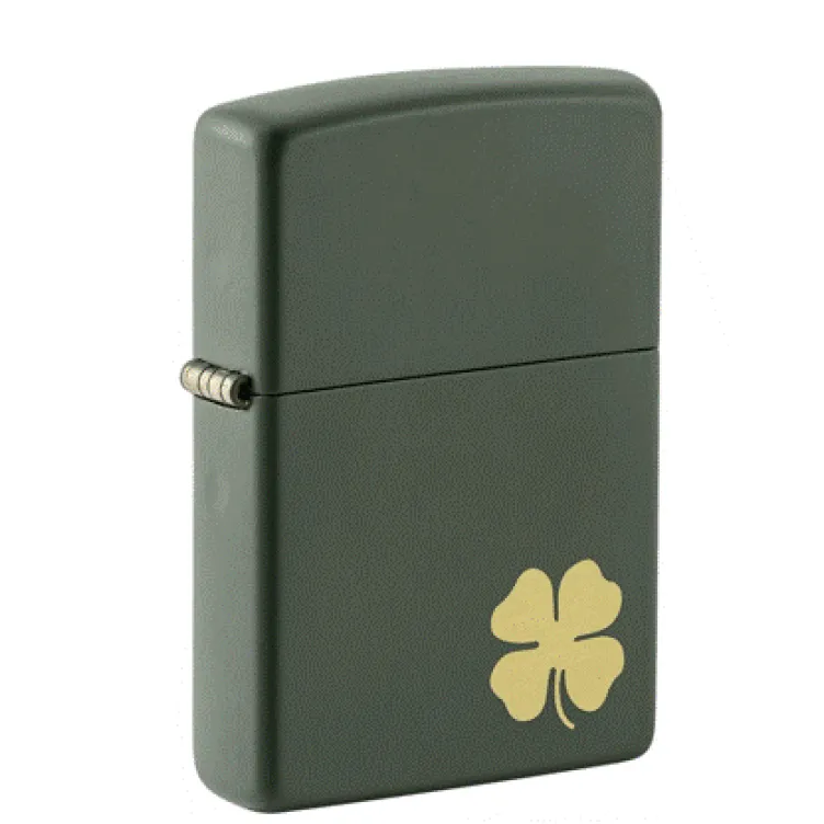 Zippo Oliv Upaljač Four Leaf Clover