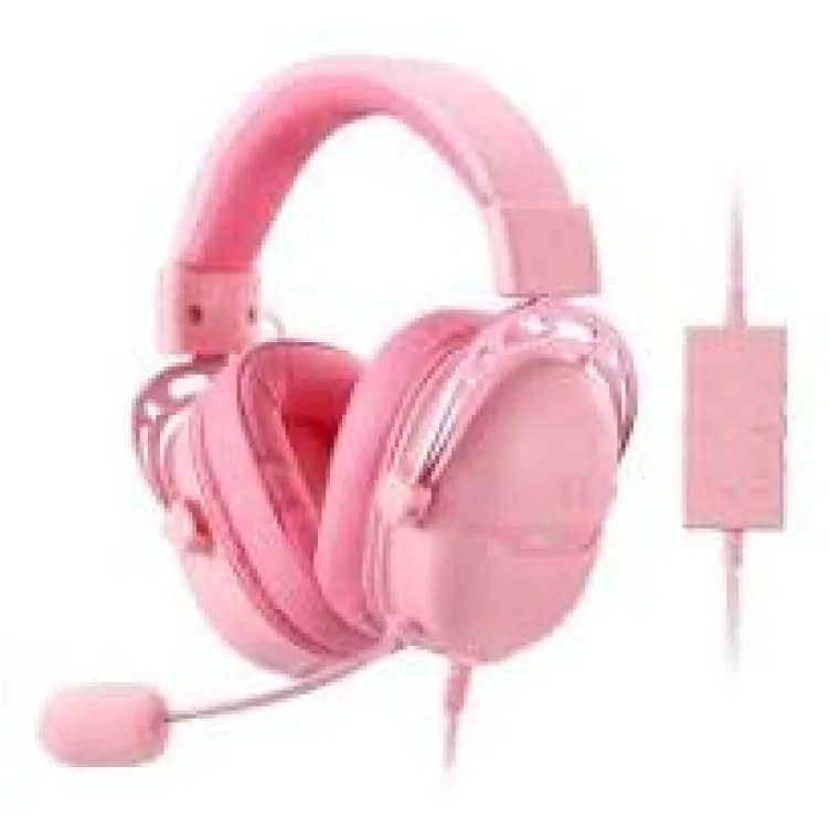 Redragon aurora wired headset pink