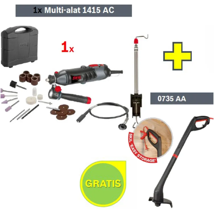Multi alat Skil 1415AC + Trimer za travu Skil 0735 AA