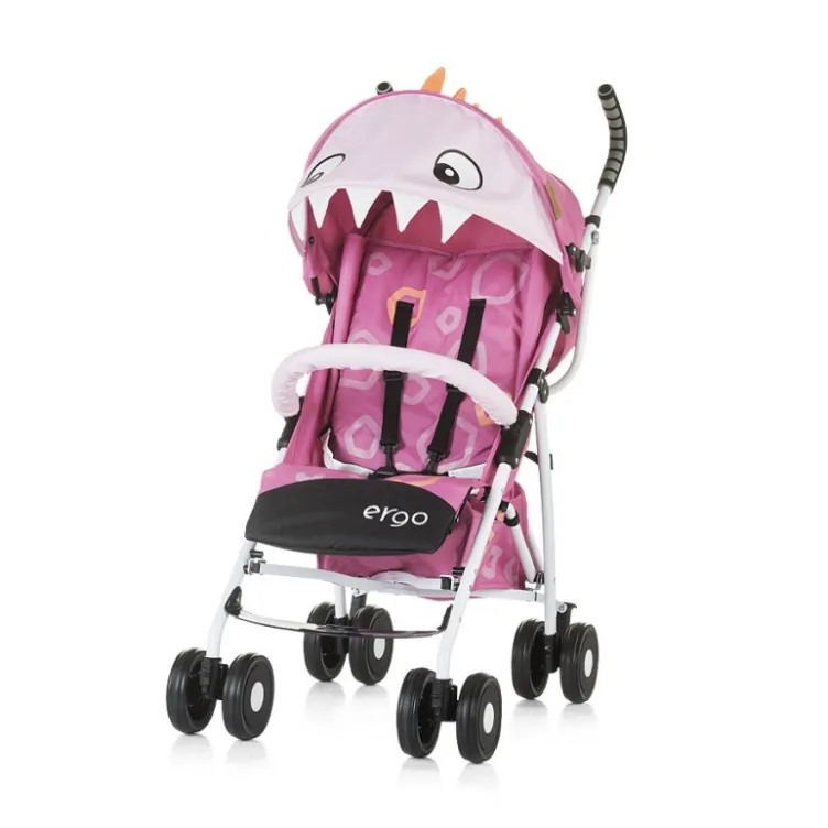 Kišobran kolica za bebe Ergo 6m+ Chipolino Pink Dino