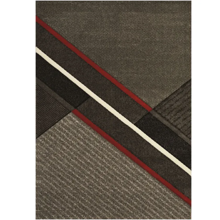 Tepih Ekol Diamond 21659-951 siva/ crvena 120x170 cm