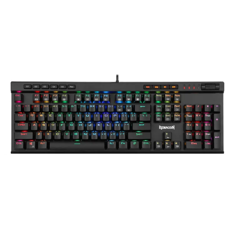 Redragon Vata K580RGB Mechanical Gaming Keyboard, Blue Switch