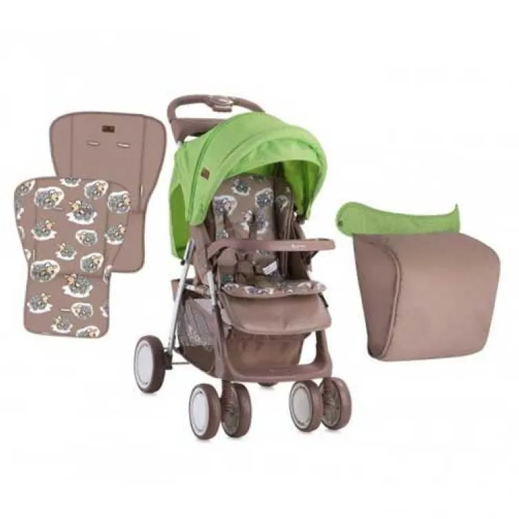 Kolica za bebe Foxy Beige & Green Lambs