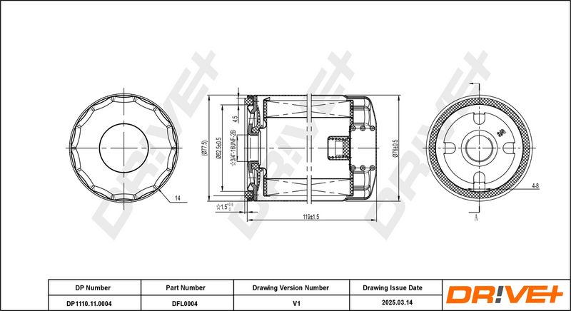 Filter za ulje Dr!ve+ DP1110.11.0004