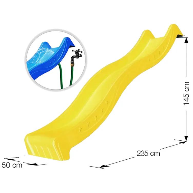 Tobogan vodeni spust od 265cm žuti