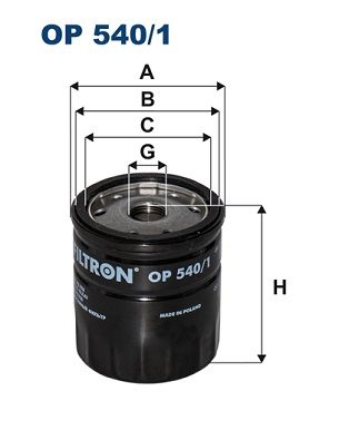 Filter za ulje FILTRON OP 540/1