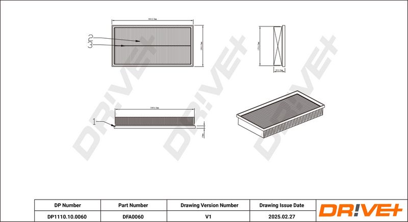 Filter za vazduh Dr!ve+ DP1110.10.0060