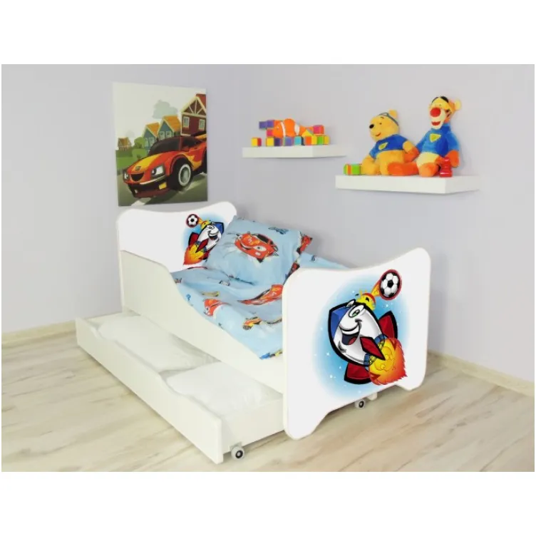 Krevet za dete sa fiokom Happy Kitty Rocket 160x80
