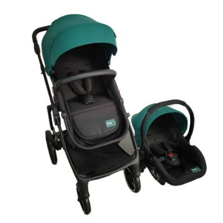 Kolica za bebe Puerri Duo sistem Oscar, dark green