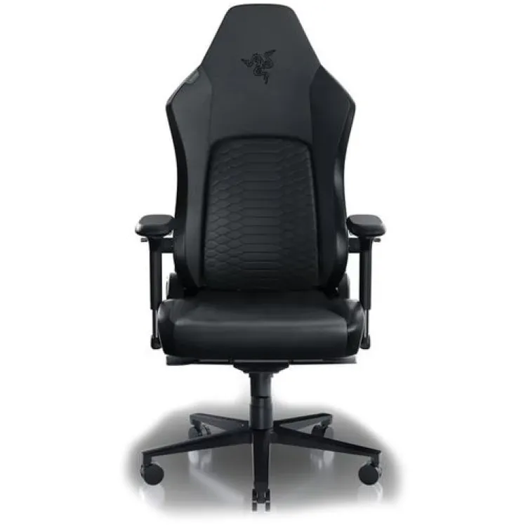 Razer Iskur V2 Black Gaming Chair with Built In Black sign