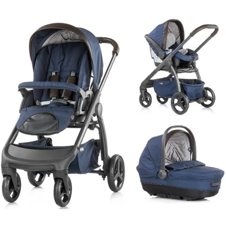 Dečija kolica set 3u1 Chipolino Aura Blue Indigo