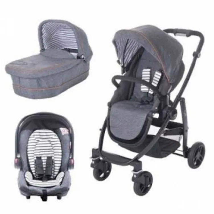 Dečija kolica trio sistem Graco Evo bretton stripe