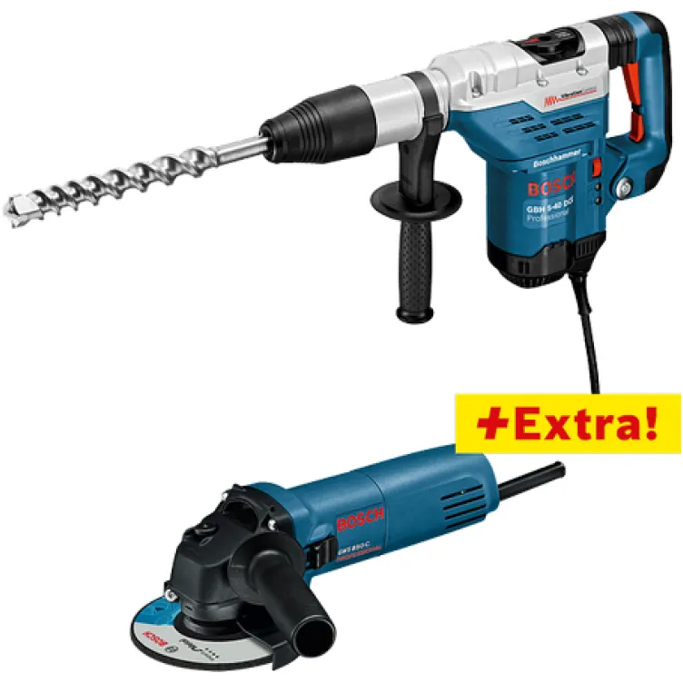 Elektro-pneumatski čekić za bušenje Bosch GBH 5-40 DCE Professional+Brusilica Bosch GWS 850 C