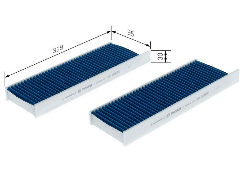 Filter, vazduh unutrašnjeg prostora BOSCH 0 986 628 610