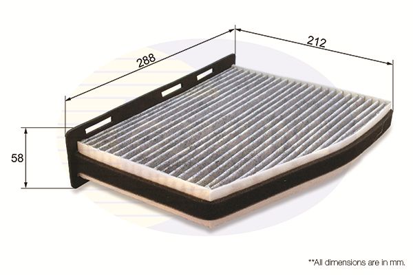 Filter, vazduh unutrašnjeg prostora COMLINE EKF388A