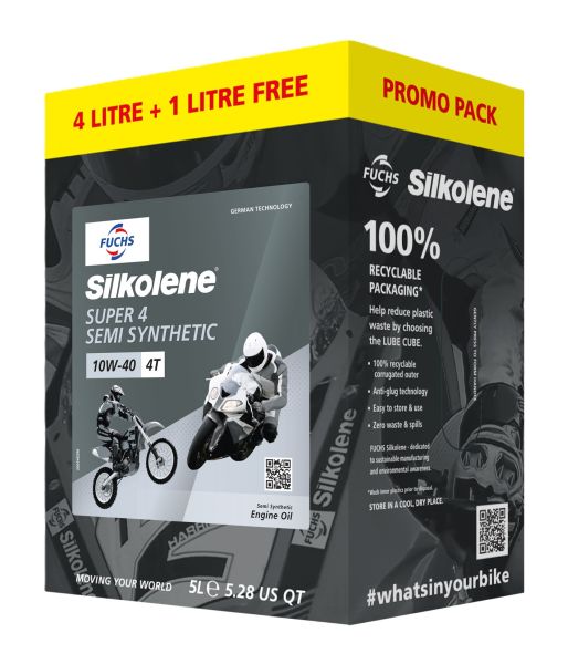 Ulje za motor SILKOLENE SUPER 4 10W40 4L+1L CUBE