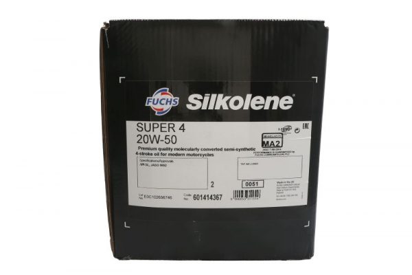 Ulje za motor SILKOLENE SUPER 4 20W50 20L CUBE