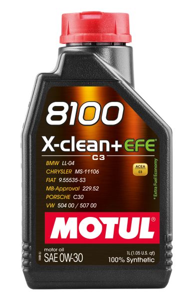 Ulje za motor MOTUL 8100 XCLEAN+ EFE 0W30 1L