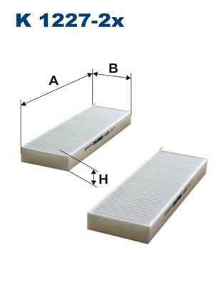 Filter, vazduh unutrašnjeg prostora FILTRON K 1227-2x