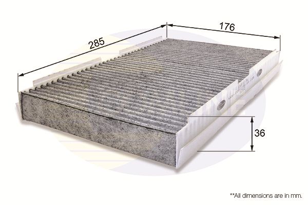 Filter, vazduh unutrašnjeg prostora COMLINE EKF117A