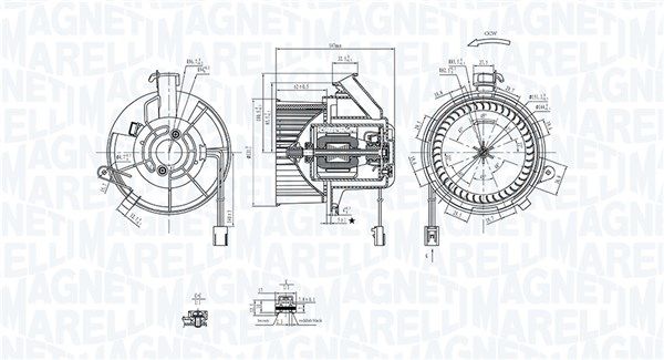 Ventilator kabine/unutrašnjeg prostora MAGNETI MARELLI 069412290010