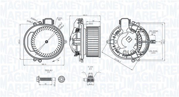 Ventilator kabine/unutrašnjeg prostora MAGNETI MARELLI 069412722010