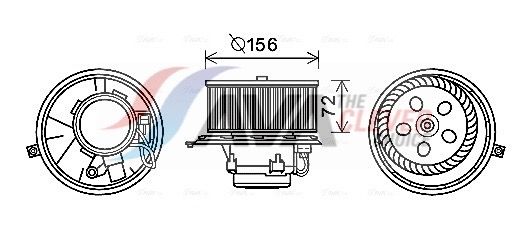 Ventilator kabine/unutrašnjeg prostora AVA QUALITY COOLING RT8581