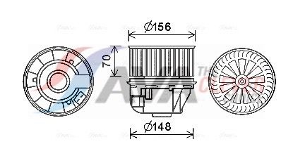 Ventilator kabine/unutrašnjeg prostora AVA Clever Choice FD8613
