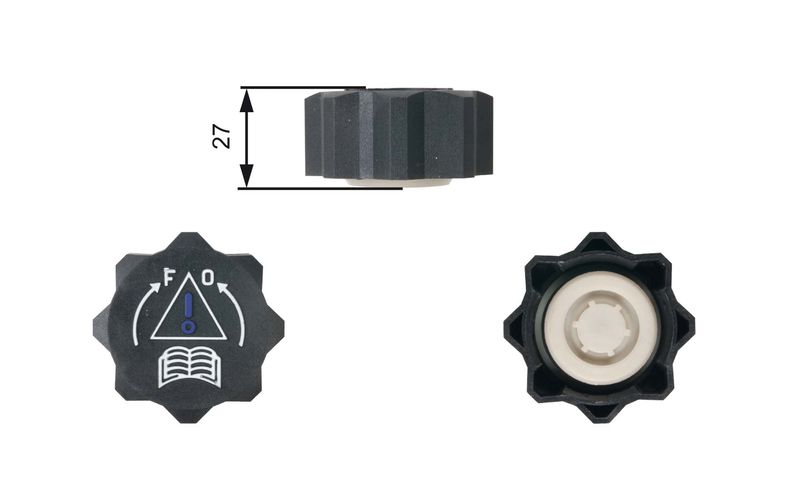 Poklopac sa zatvaračem, posuda za rashladnu tečnost GATES RC218