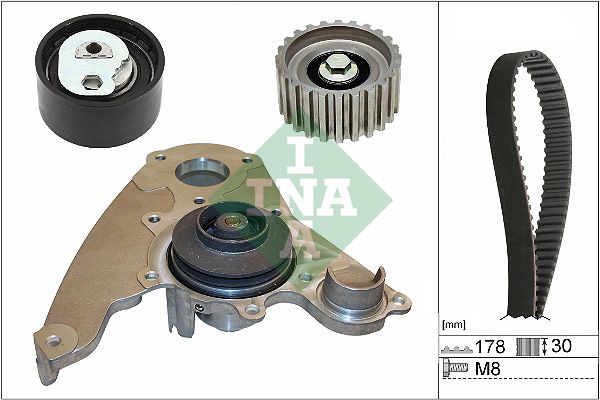 Pumpa za vodu + komplet zupčastog kaiša Schaeffler INA 530 0232 30