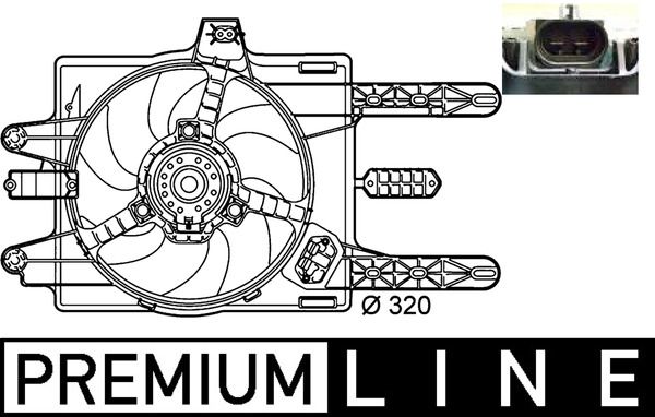 Ventilator hladnjaka MAHLE CFF 141 000P