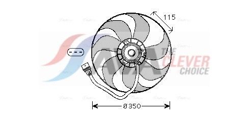 Ventilator, hlađenje motora AVA Clever Choice VN7521