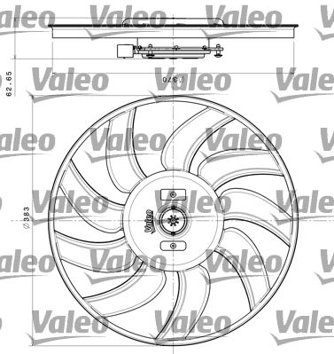 Ventilator hladnjaka VALEO 696350