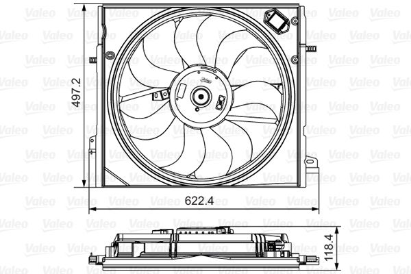 Ventilator hladnjaka VALEO 698582