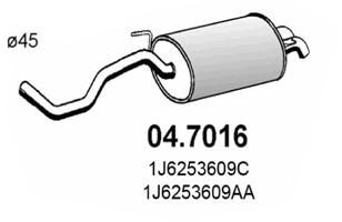 Zadnji izduvni lonac ASSO 04.7016
