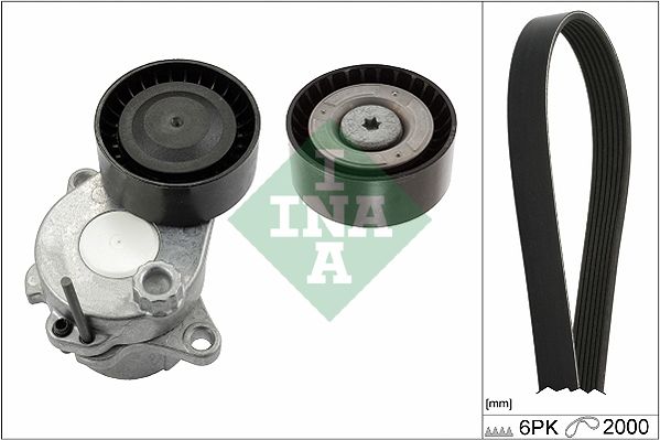 Garnitura klinastog rebrastog kaiša Schaeffler INA 529 0343 10