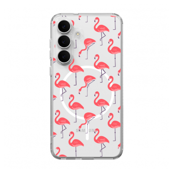 Maska Mag Case Nanobit Print za Samsung S25 FE/S731B Tropical Flamingos