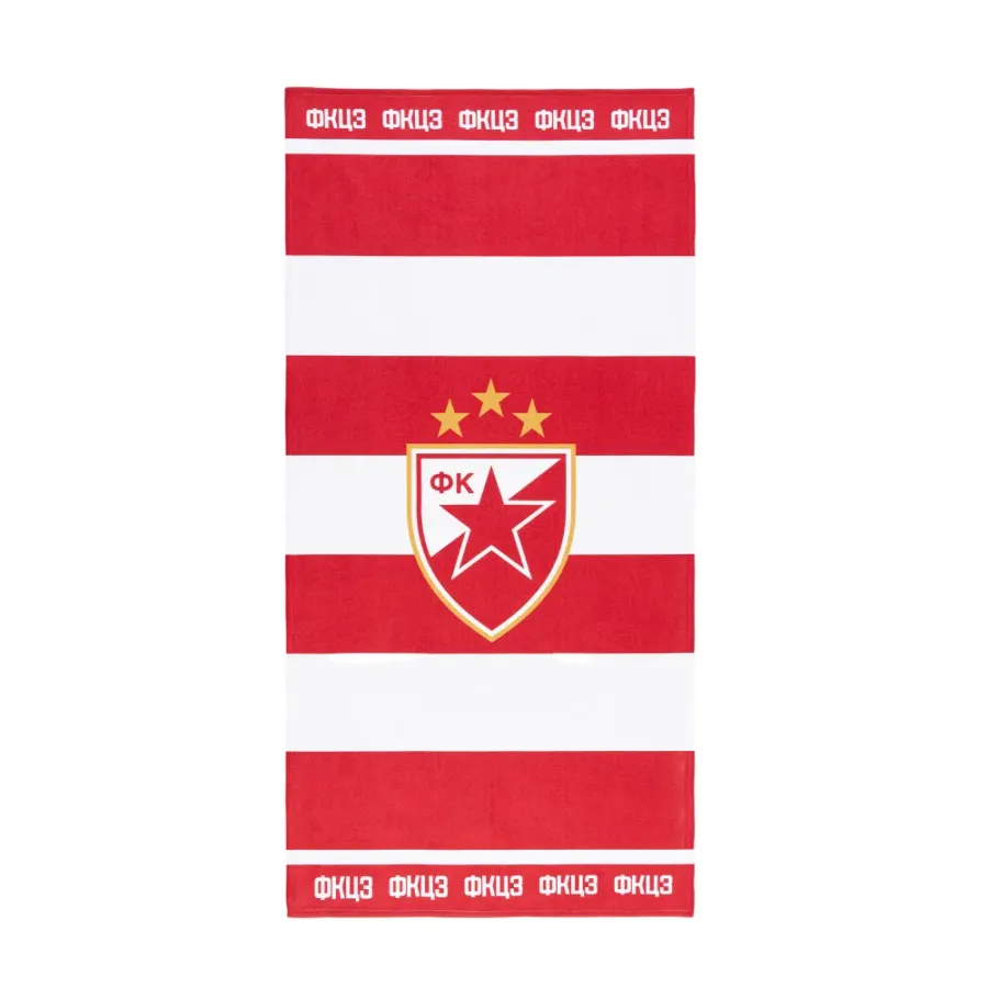 Peškir Crvena Zvezda Plažni 70x140cm Grb FKCZ