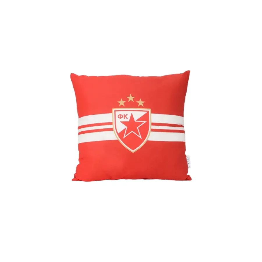 Jastuk Crvena Zvezda 40x40cm Bela pruga