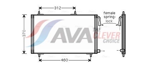 Hladnjak klime, kondenzator AVA Clever Choice PE5257