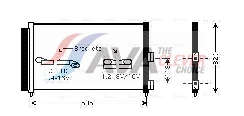 Kondenzator, klima-uređaj AVA Clever Choice FT5289D