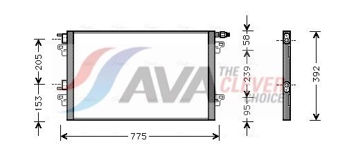 Hladnjak klime, kondenzator AVA Clever Choice RTA5280