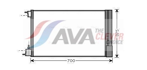 Hladnjak klime, kondenzator AVA QUALITY COOLING OLA5478D