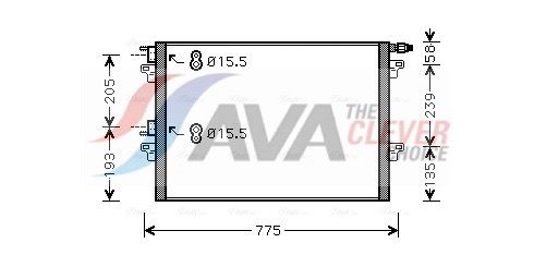 Hladnjak klime, kondenzator AVA Clever Choice RTA5382
